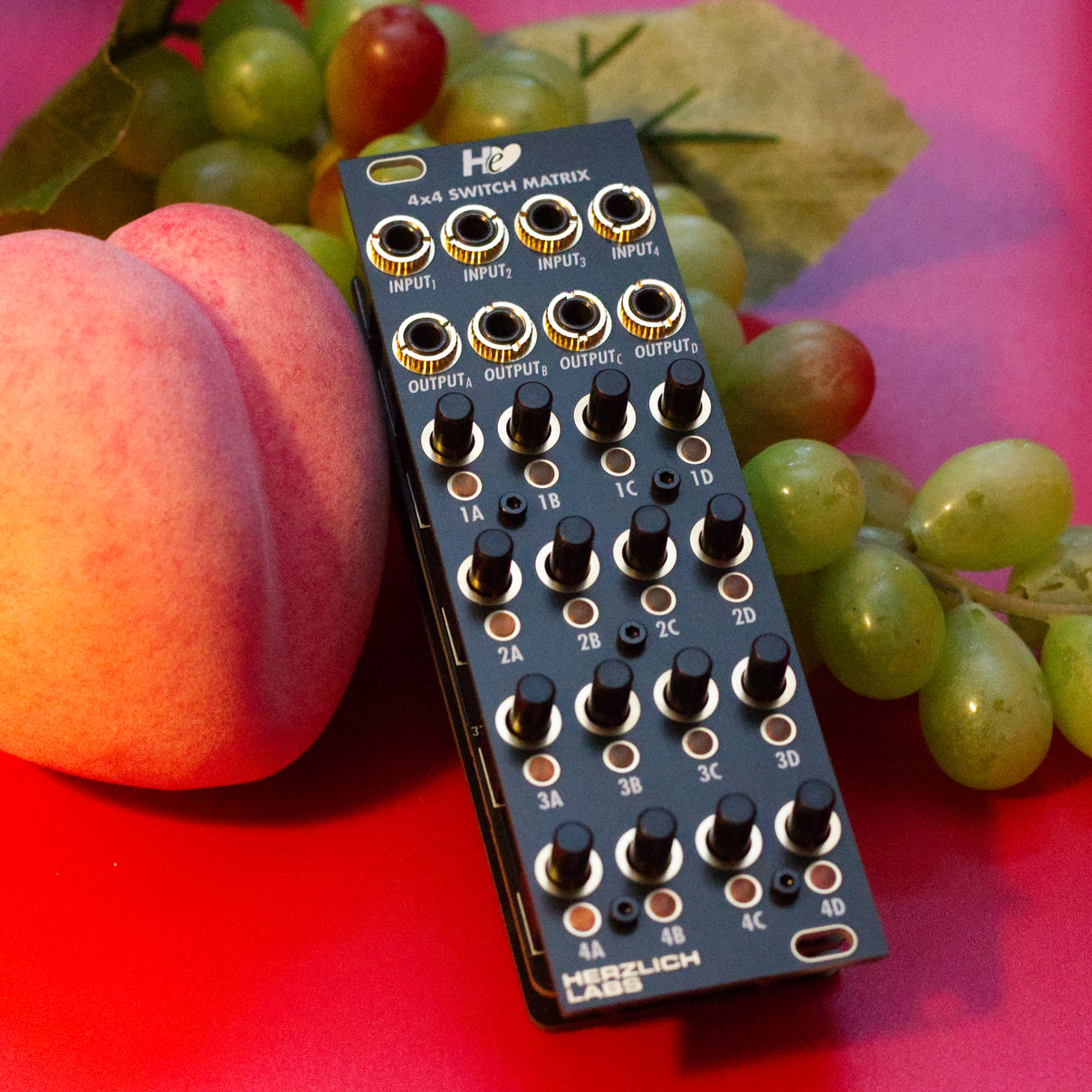 4x4 Switch Matrix - Compact Matrix Mixer for CV and Audio - 8hp – Herzlich Labs